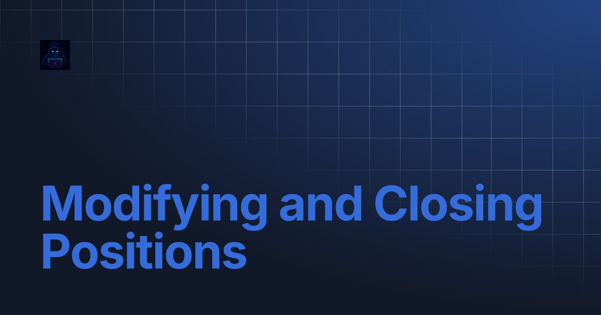 Modifying and Closing Positions | Degen Arena